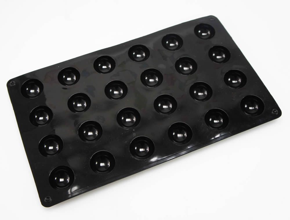 24 Semi Sphere / Half Round Silicone Chocolate Mould Baking Silicone Moulds