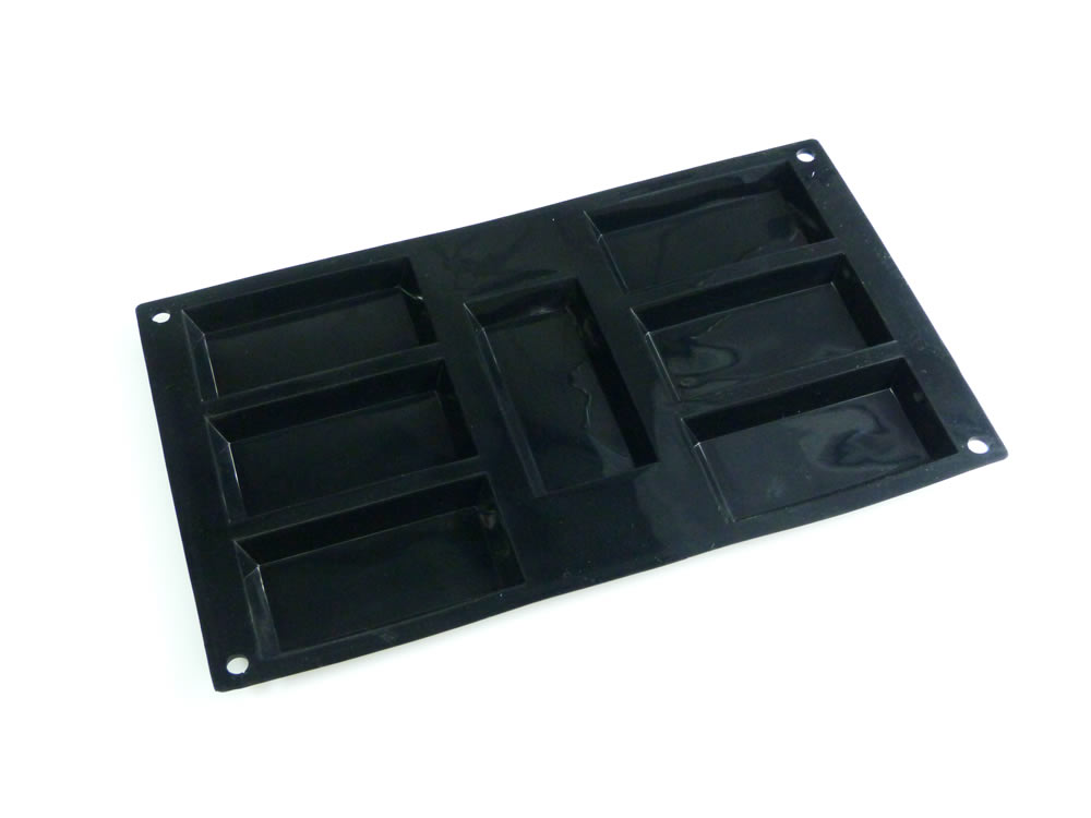7 Bullion Bar / Financier Mold / Mini Slab Silicone Mould Silicone Moulds
