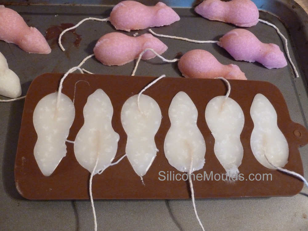 6 cell Sugar Mouse / Chocolate Mice Silicone Baking Mould Silicone Moulds
