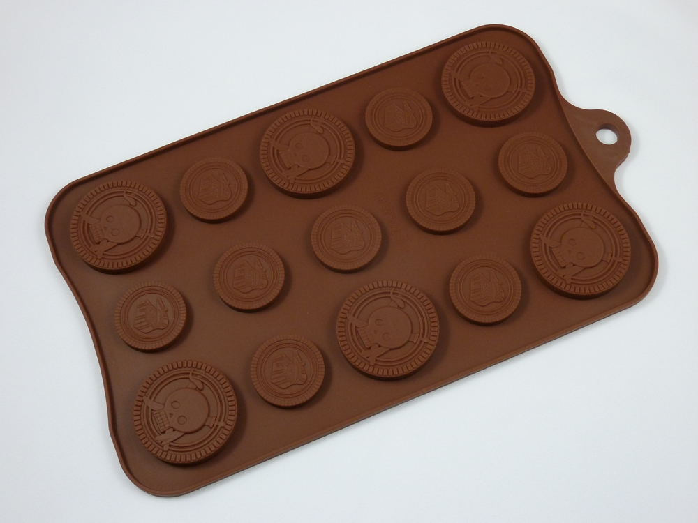 15 cell Pirate Coins - Silicone Baking Mould - for Chocolate / Cookies ...